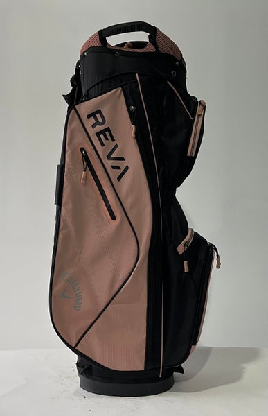 Callaway Reva Cart Bag Black Pink 14-Way Divide Single Strap Golf Bag ...