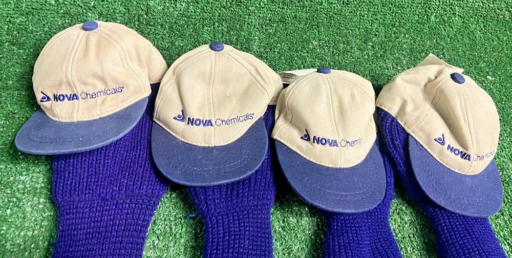 Club Caps Golf Headcovers Set Of Four With Logo Nova Chemicals ...