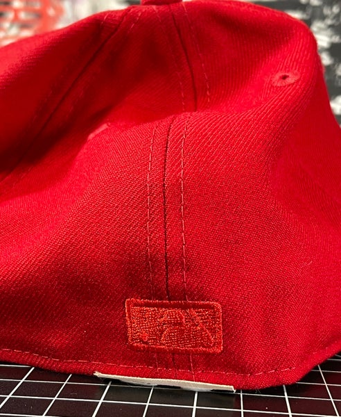 New Era X Fear of God Essentials 59fifty Fitted Hat Size 7 Red *NWT ...