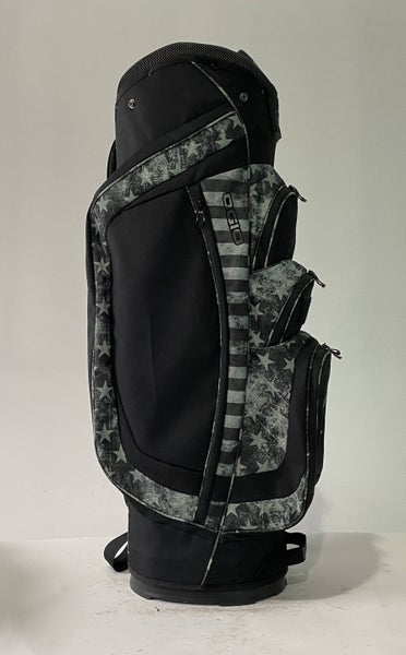Ogio Stars & Stripes Cart Bag Black 15-Way Divide Single Strap Golf Bag ...