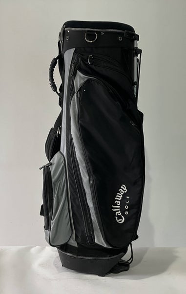 Callaway Carry Stand Bag Black Gray 7-Way Divide Dual Strap Golf Bag ...