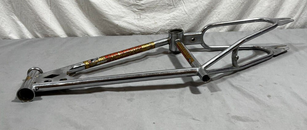 Vintage 1981 Diamondback Large Pro Silver CrMo Old School BMX Frame 20 ...