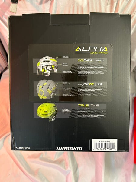 (Black) New Large Warrior Alpha One Pro Helmet With Cage | SidelineSwap ...