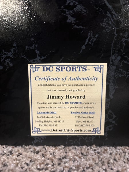 Jimmy Howard Signed Photo | SidelineSwap | Buy and Sell on SidelineSwap