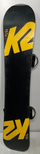 Used Men's K2 157W Snowboard With Large Burton Bindings (SY1675 ...