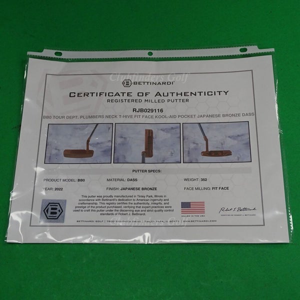 Bettinardi BB0 Tour Department T-Hive Kool-Aid Pocket 35" Putter w/ HC ...
