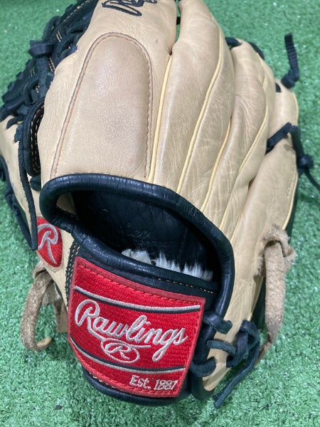 Brown Used Rawlings Gold Glove Elite Left Hand Throw Pitcher's Baseball Glove 11.5 ...