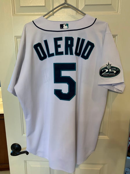 MLB Authentic Vintage Seattle Mariners #5 John Olerud 25th Anniversary ...