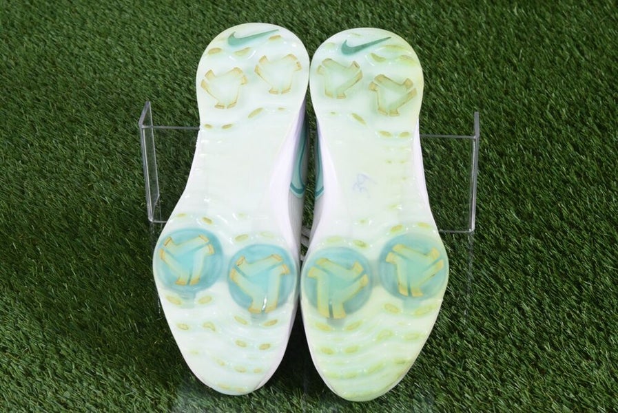 NIKE AIR ZOOM INFINITY TOUR NEXT% GOLF SHOES CLEATS, WHITE/ MINT FOAM ...