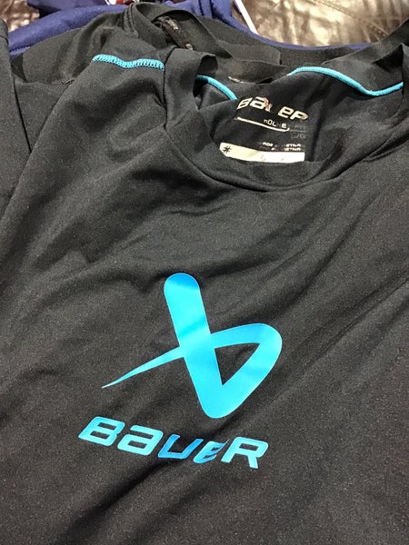 Used Large Black Men's Bauer Compression Shirt | SidelineSwap | Buy and ...