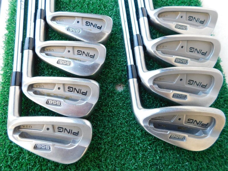 Ping S58 Black Dot (3i-PW) Iron Set w/ True Temper Z-Z65 Stiff Flex ...