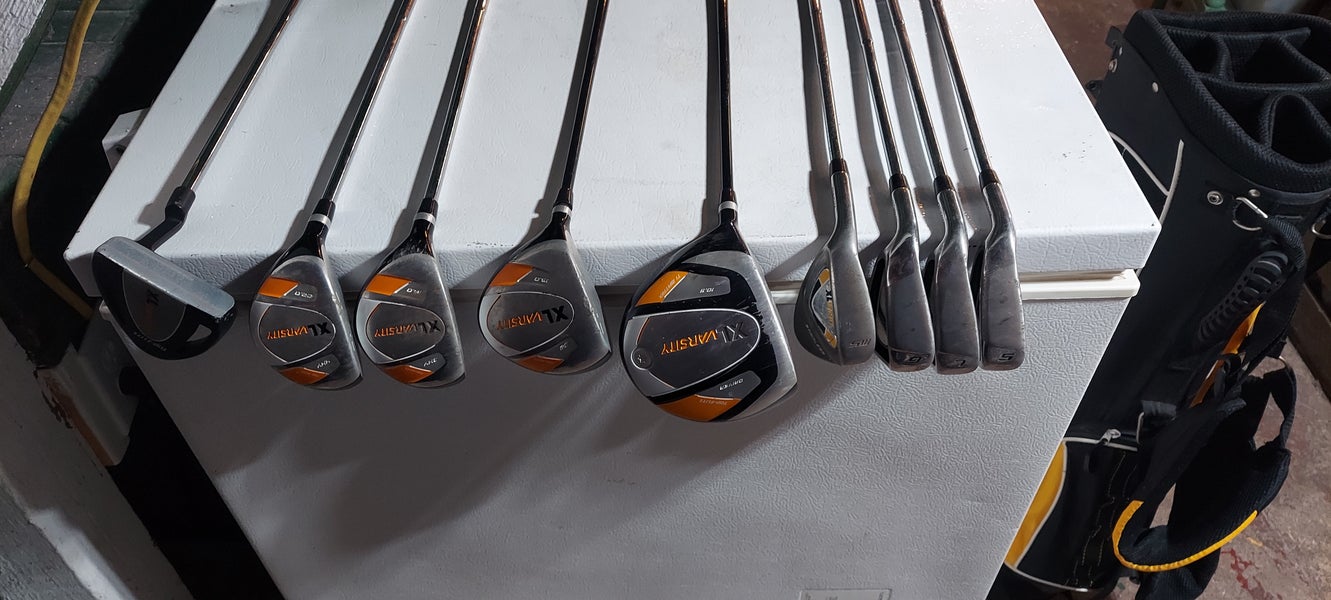 Top Flite XL Varsity Junior Club Set Driver 3W 3H 4H 5-7-9 SW Putter ...