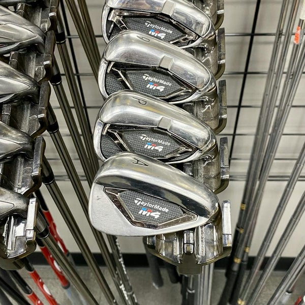 Used Taylormade M4 Iron Set 4i-pw Stiff Flex Steel Shaft Iron Sets ...