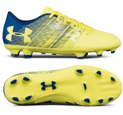 Under Armour UA Spotlight DL FG JR Youth Soccer Cleat Shoes Yellow Size ...
