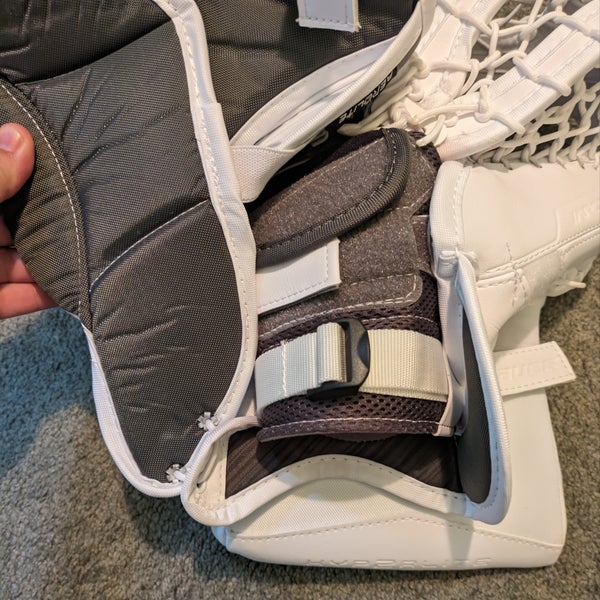 Used, Like New, Bauer Hyperlite 2 Glove and Blocker, Regular, Senior, White/White | SidelineSwap ...