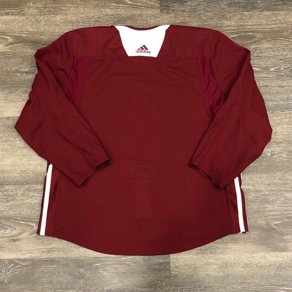 Colorado Avalanche Adidas MIC Pro Stock Hockey Practice Jersey Burgundy ...