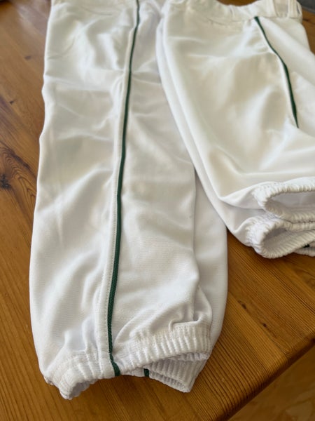 New Baseball pants, 1 Is YL Full length, 1 Is YXL Knickers, White With ...