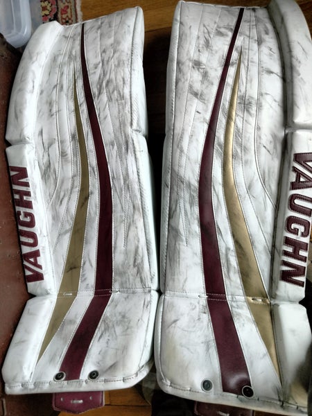Vaughn Ventus SLR Pro Carbon Goalie Leg Pads Pro Stock Boston College ...