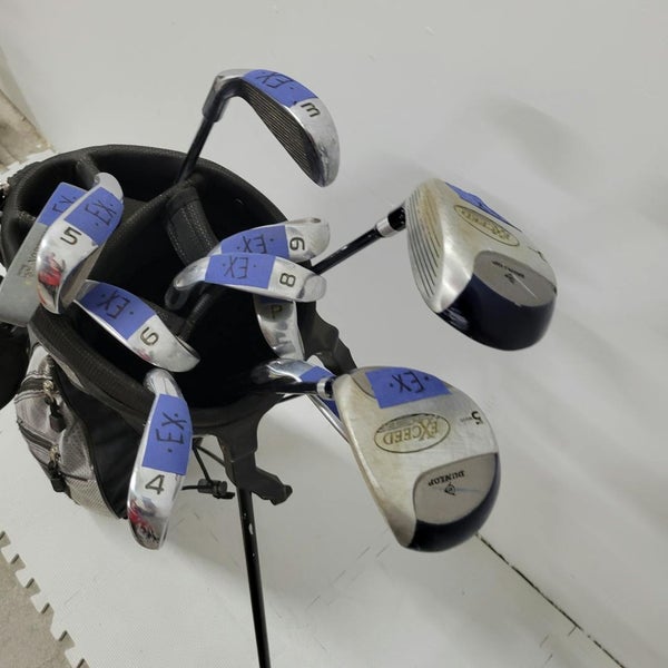 Used Dunlop Exceed Set 11 Piece Regular Flex Steel Shaft Men's Package ...
