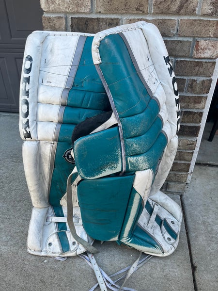 Used Koho Pro Stock 590 Goalie Leg Pads | SidelineSwap | Buy and Sell ...