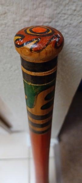 Rare Sourvenir Baseball Bat/Piñata Stick Hand Carved & Painted ...