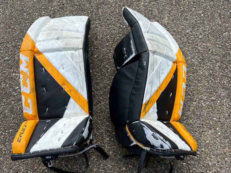 Used CCM Eflex 5 Goalie Leg Pads | SidelineSwap | Buy and Sell on SidelineSwap