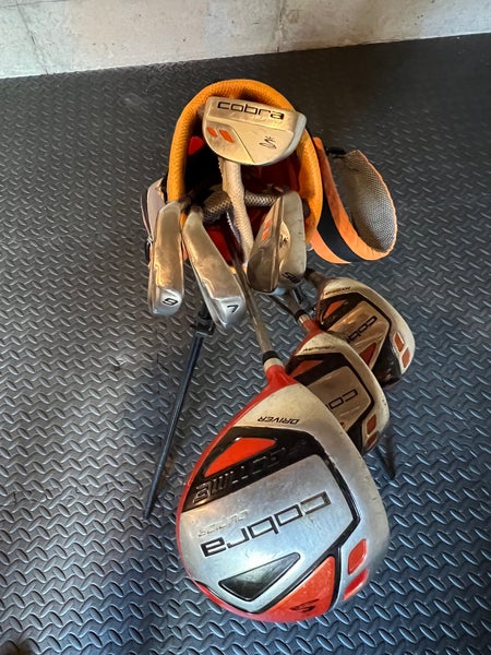 Used Junior Cobra Left Hand Junior 7 Pieces Ricky Fowler Clubs (Full ...