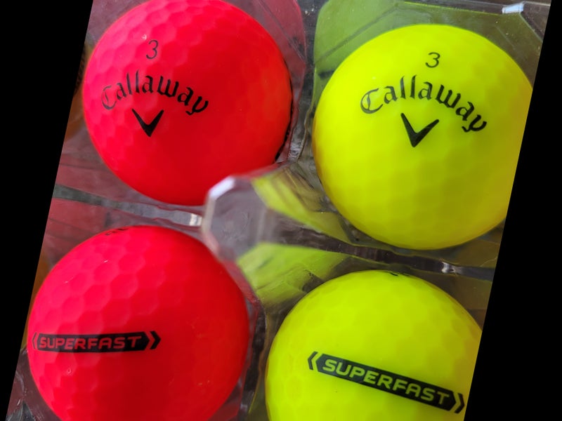Used Callaway Superfast Bold Matte Balls 12 Pack (1 Dozen ...
