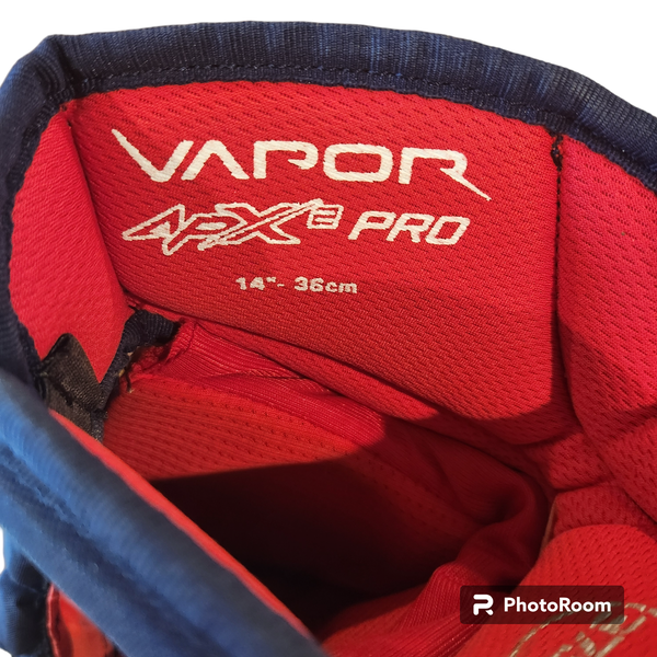 TEAM USA BAUER VAPOR APX 2 PRO GLOVES 14" RED PALMS PRO STOCK ...