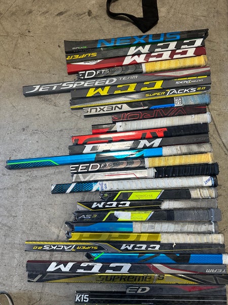 x50 - Large Lot of Broken Hockey Sticks for Projects - #C348 ...