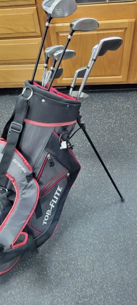 Used Top Flite 10 Piece 10 Piece Regular Flex Steel Shaft Men's Package ...