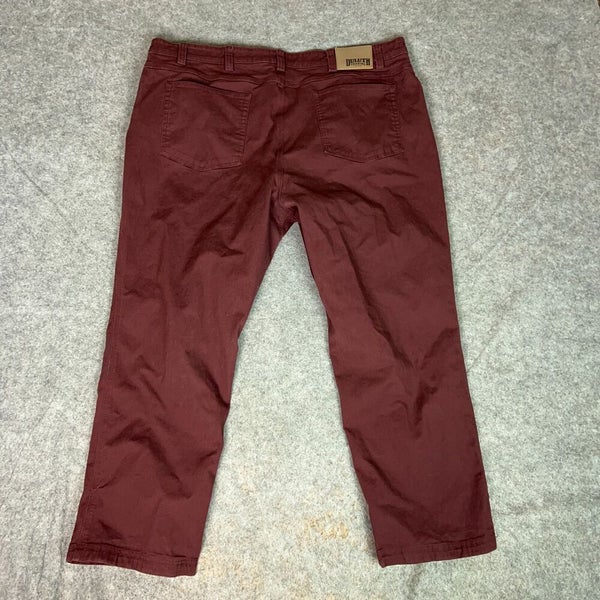 Duluth Trading Mens Jeans 44x30 Maroon Straight Pant Denim Flex Fire Hose Canvas | SidelineSwap ...
