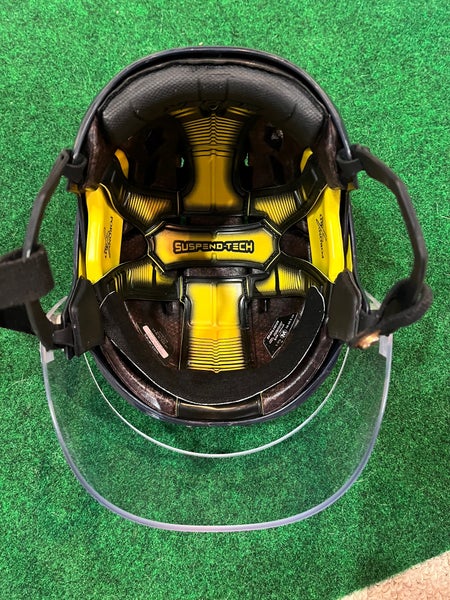 Navy Blue Medium Bauer Re-Akt Helmet With Oakley Aviator Visor ...