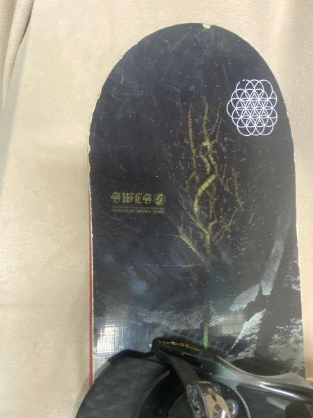 Used Mark Frank Montoya Snowboard Freestyle With Large Burton Bindings ...