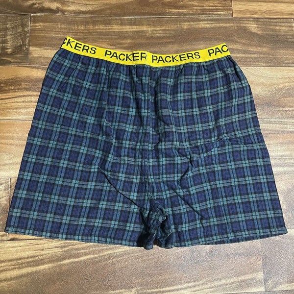 Vintage Green Bay Packers Bottom Drawers Boxers Lounge Shorts Pjs ...