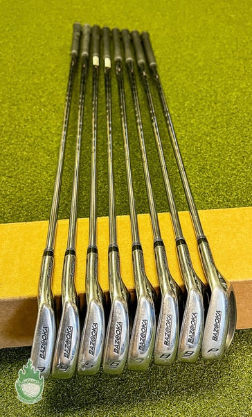 Used RH Tour Edge Bazooka JMAX Irons 3-PW Stiff Flex Steel Golf Club ...