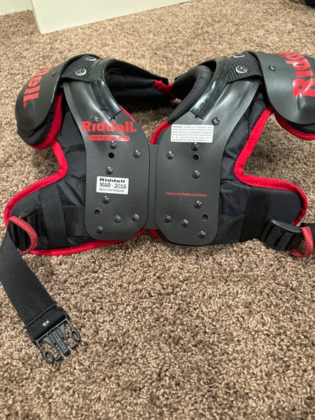 Riddell Red Black shoulder pads | SidelineSwap | Buy and Sell on ...