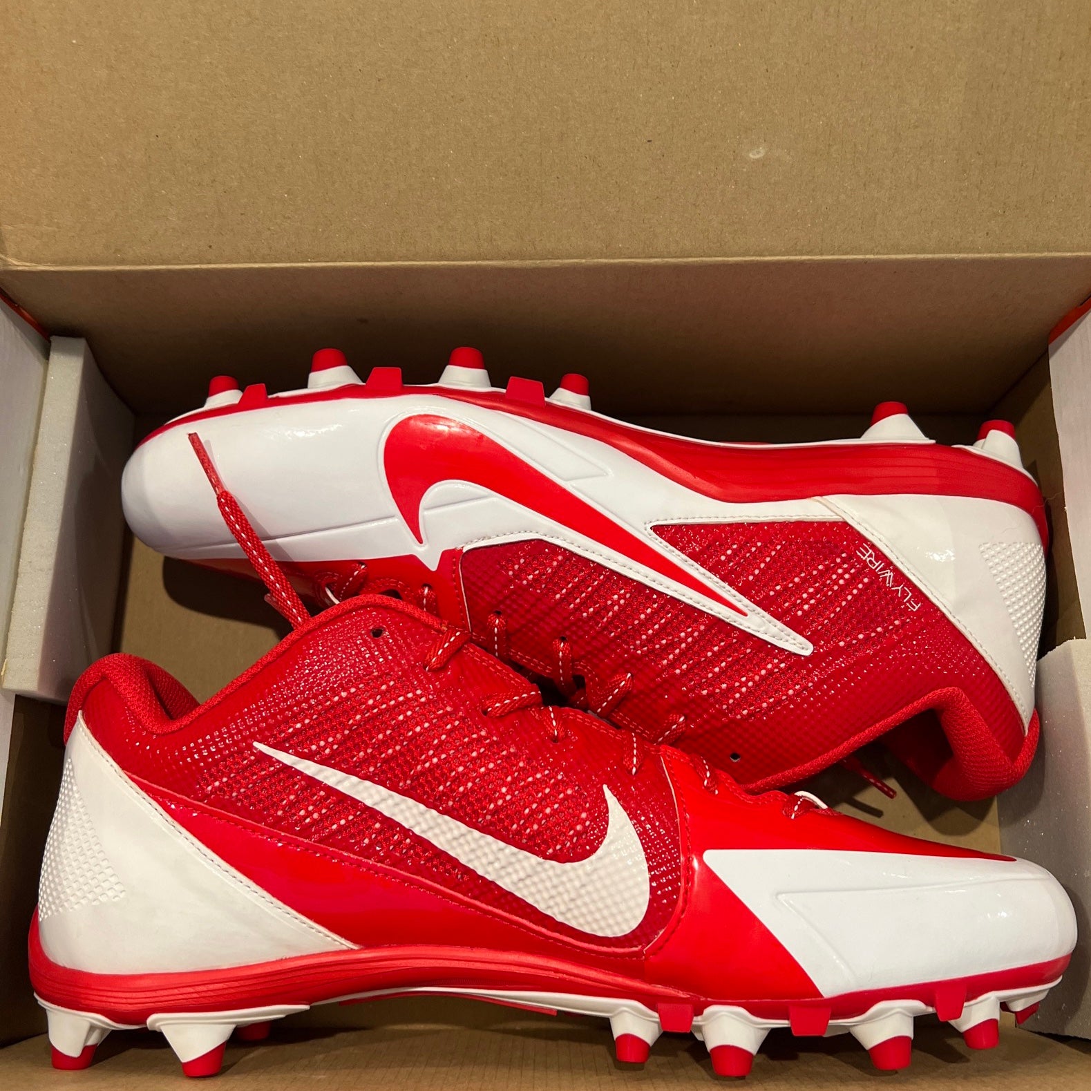 Size 13 Nike Alpha Pro Low TD Football Cleats Red White 579545 160 NEW SidelineSwap Buy and Sell on SidelineSwap