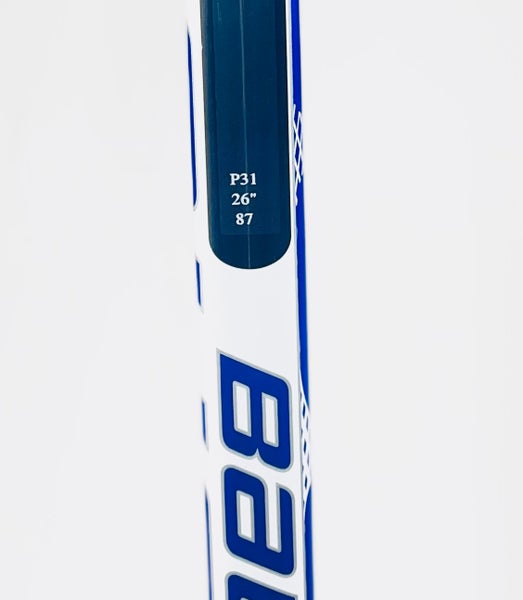 New 26" Bauer Vapor Hyperlite Goalie Stick (Pro Stock) - White/Blue ...