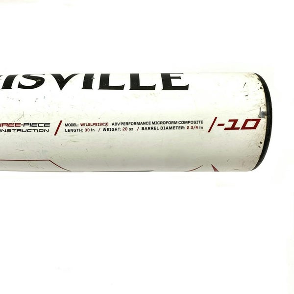 Used Louisville Slugger Prime 919 Wtlslp919x10 Usssa 2 3 4" Barrel Bat ...