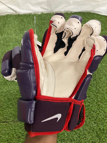 Purple Used Senior Nike Ignite Gloves 14.5" (Detroit Vipers IHL - Team ...
