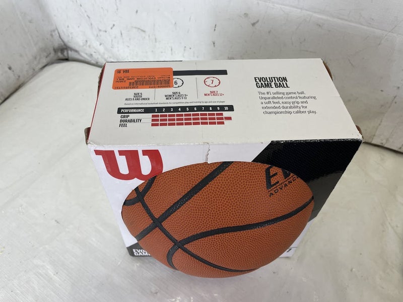 New Wilson Evolution Game Ball Indoor Game Ball Size 7 Nfhs Basketball ...