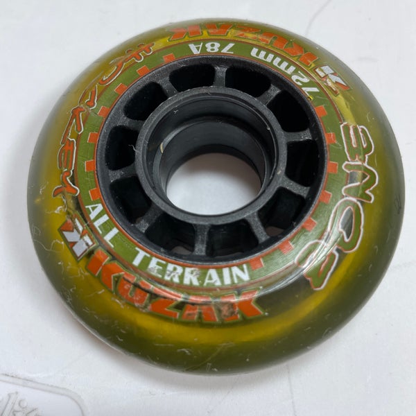 KUZAK All Terrain Hockey Zone 72mm 78A inline Roller hockey wheels 4 ...