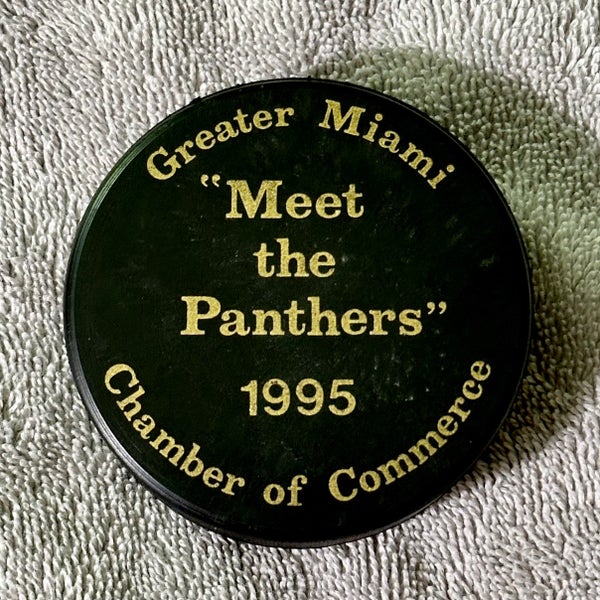Vintage Florida Panthers 1995 “Meet the Panthers” NHL Hockey Puck ...