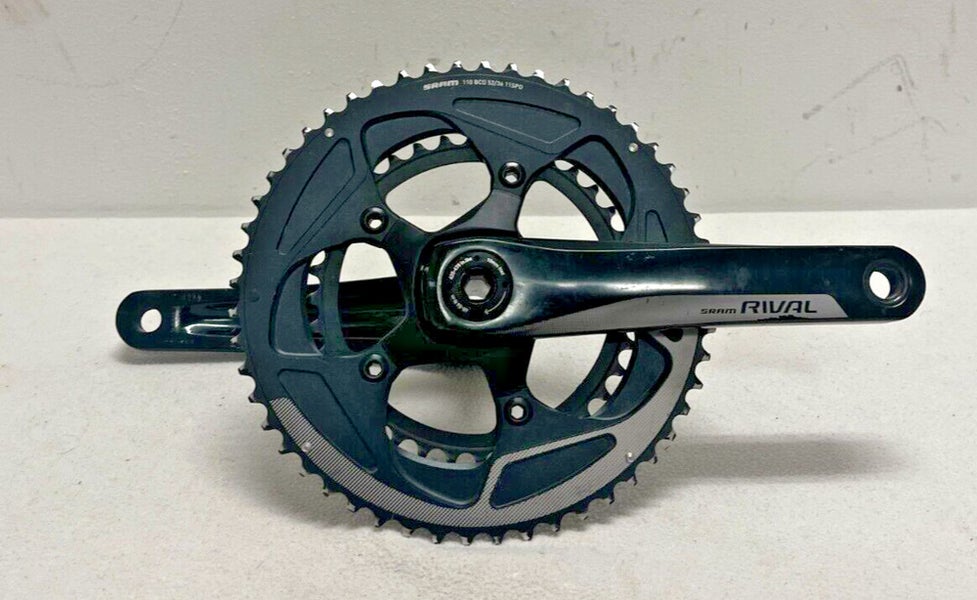 SRAM Rival 22 172.5mm 52/36t 11-Speed BB30 Black Aluminum Double ...