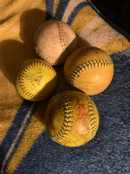 Used Softball 4 Pack Balls | SidelineSwap | Buy and Sell on SidelineSwap