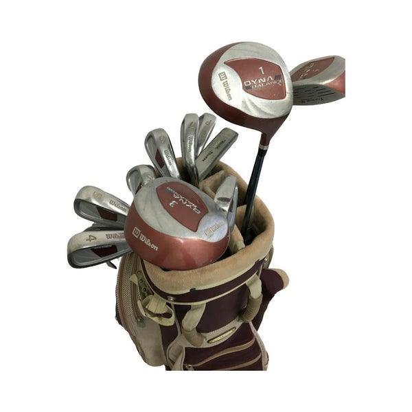 Used Wilson Dyna Balance 12 Piece Ladies Flex Graphite Shaft Women's ...