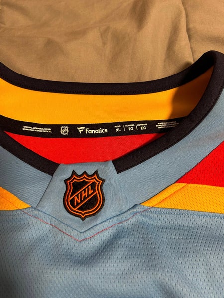 RARE BRAND NEW Reverse Retro Florida Panthers Blue Alternate 3rd Jersey ...