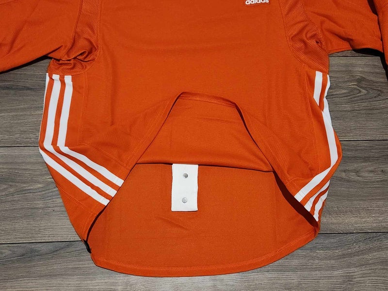 MiC Authentic Adidas PrimeGreen Blank Orange NHL Practice Jersey Size ...