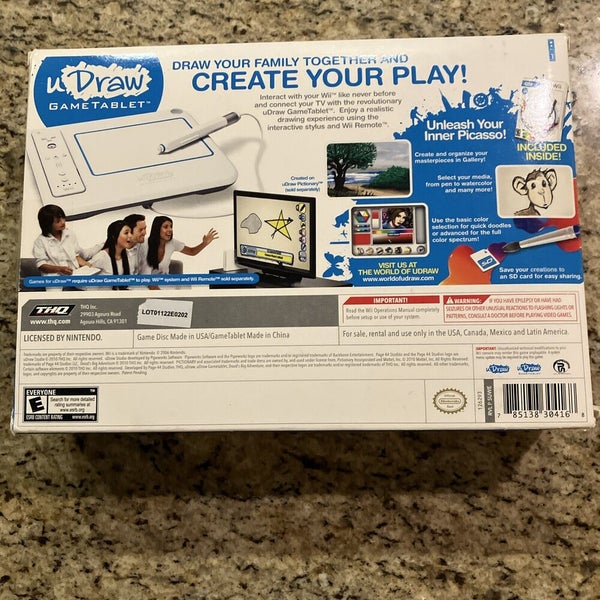 Nintendo Wii uDraw & uDraw Studio Draw Tablet & Pen complete with box ...